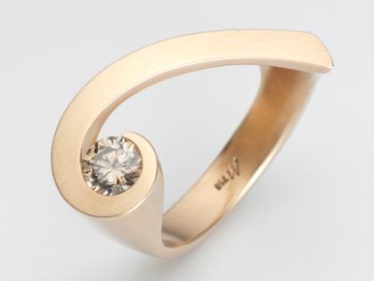 3084 RFli.0,50ct Angela Hübel Sternschnuppe Damenring mit