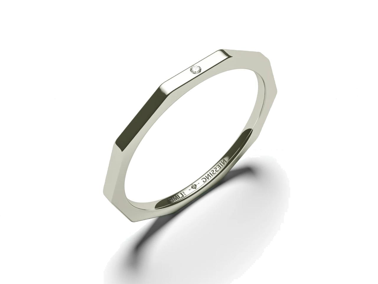 Niessing Now Facet Ring 1,5 mm Lime mit Brillant kaufen